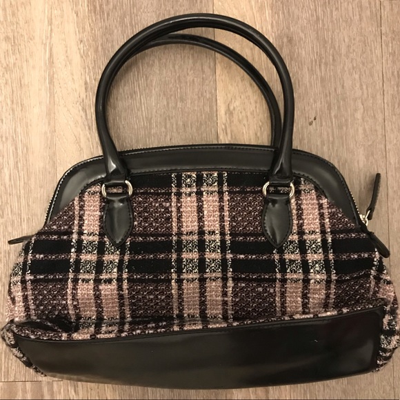 BCBGirls | Bags | Bcbgirls Purse Black Tweed | Poshmark